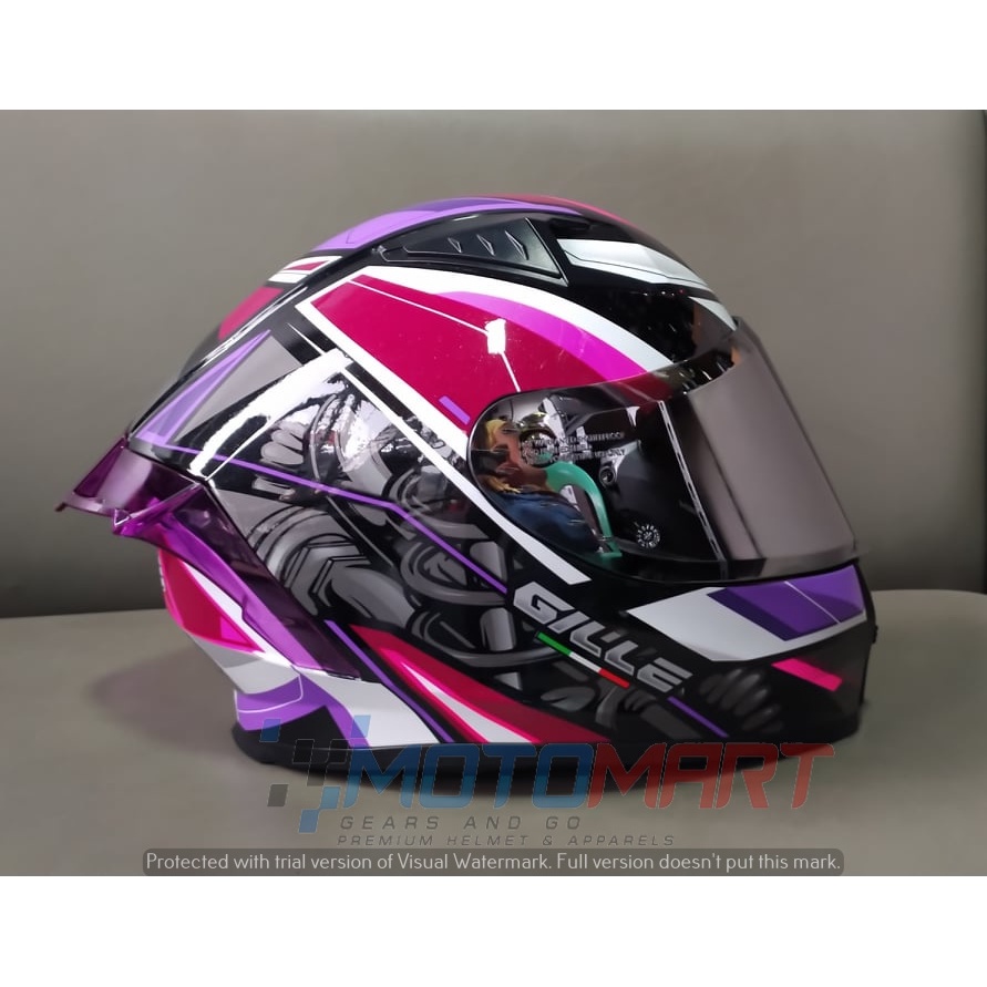 GILLE HELMET GTS-V1 135 SYSTEM (FUCHSIA) | Shopee Philippines
