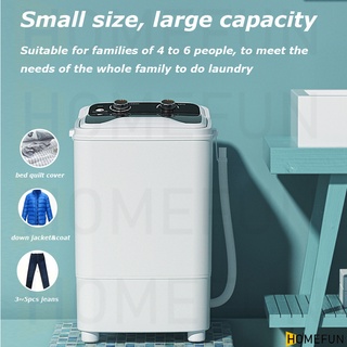 HOMEFUN 8KG Washing Machine Fully Automatic MINI Washing Machine with ...