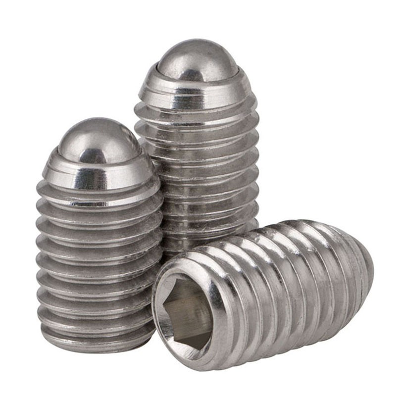 Hex Socket Ball Point Set Screw 304 Stainless Grub Screw Spring Ball ...