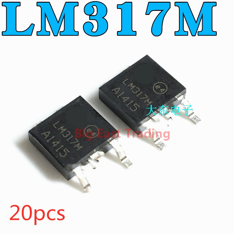 20PCS LM317M LM317 TO252 SOT LM317MDT SMD voltage regulator IC ...