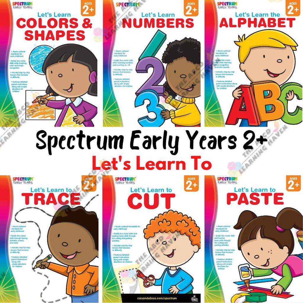 Spectrum Early Years 2+ Workbook Learn To (Grade Toddler - PK) | Shopee ...
