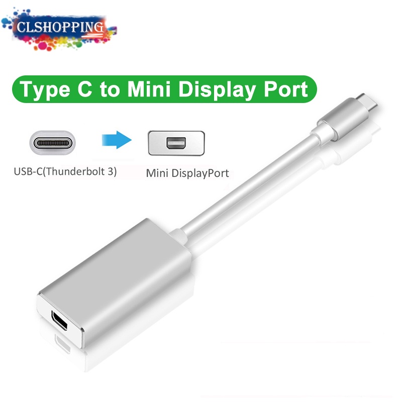 4K USB C To Mini DP 30Hz USB 3.1 Type C To Mini Display Port Adapter ...