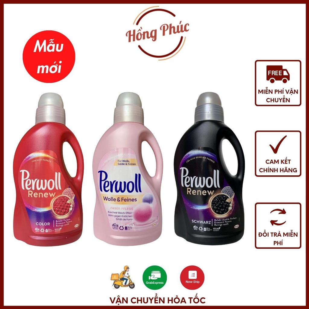 Perwoll Laundry Detergent Keeps Color, Limits Wrinkles 1.44 Liters Of ...
