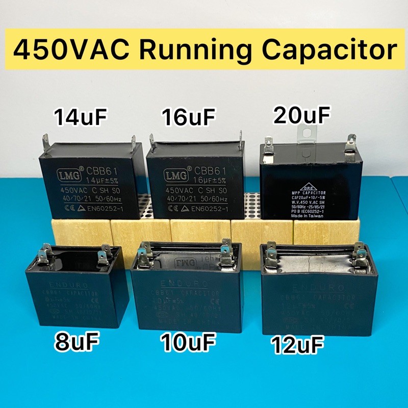 450VAC Rectangular Running Capacitor | Shopee Philippines