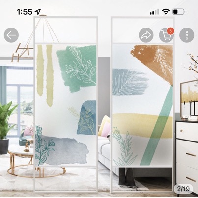 Electrostatic Frosted Non-marking Glass Film Window Decals Anti ...