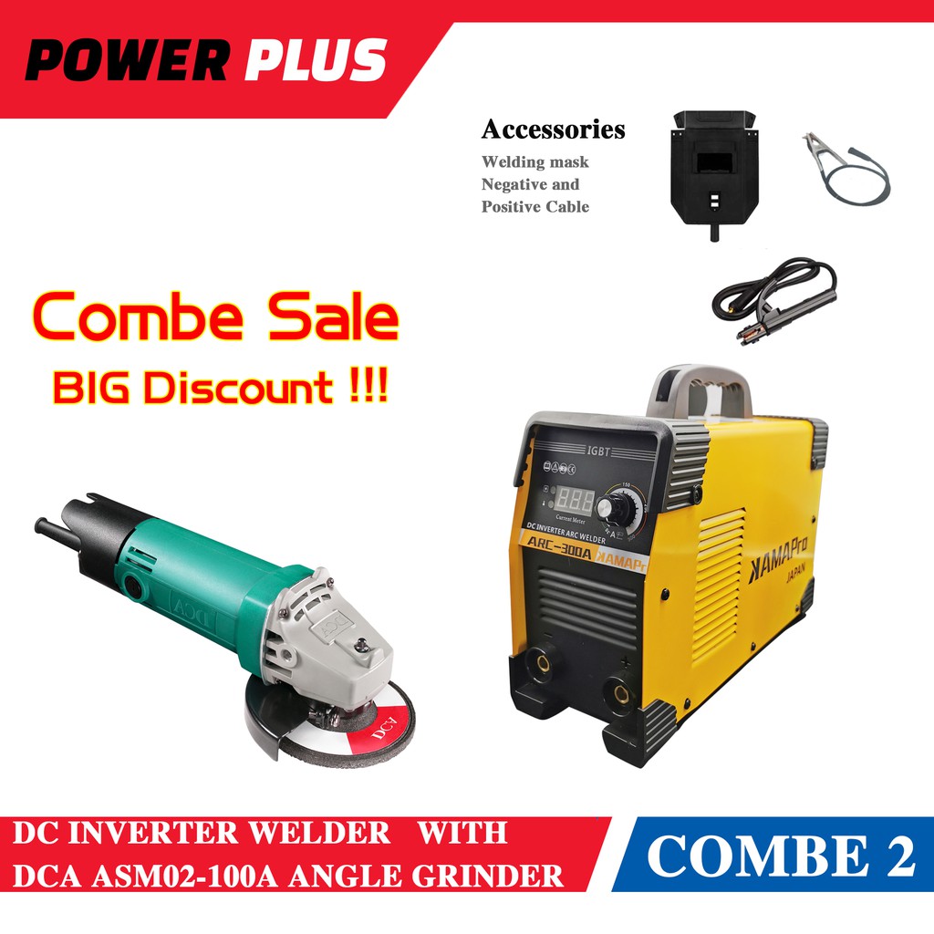 POWERPLUS KAMAPro ARC-300A DC Inverter Welding Machine with DCA Angle ...