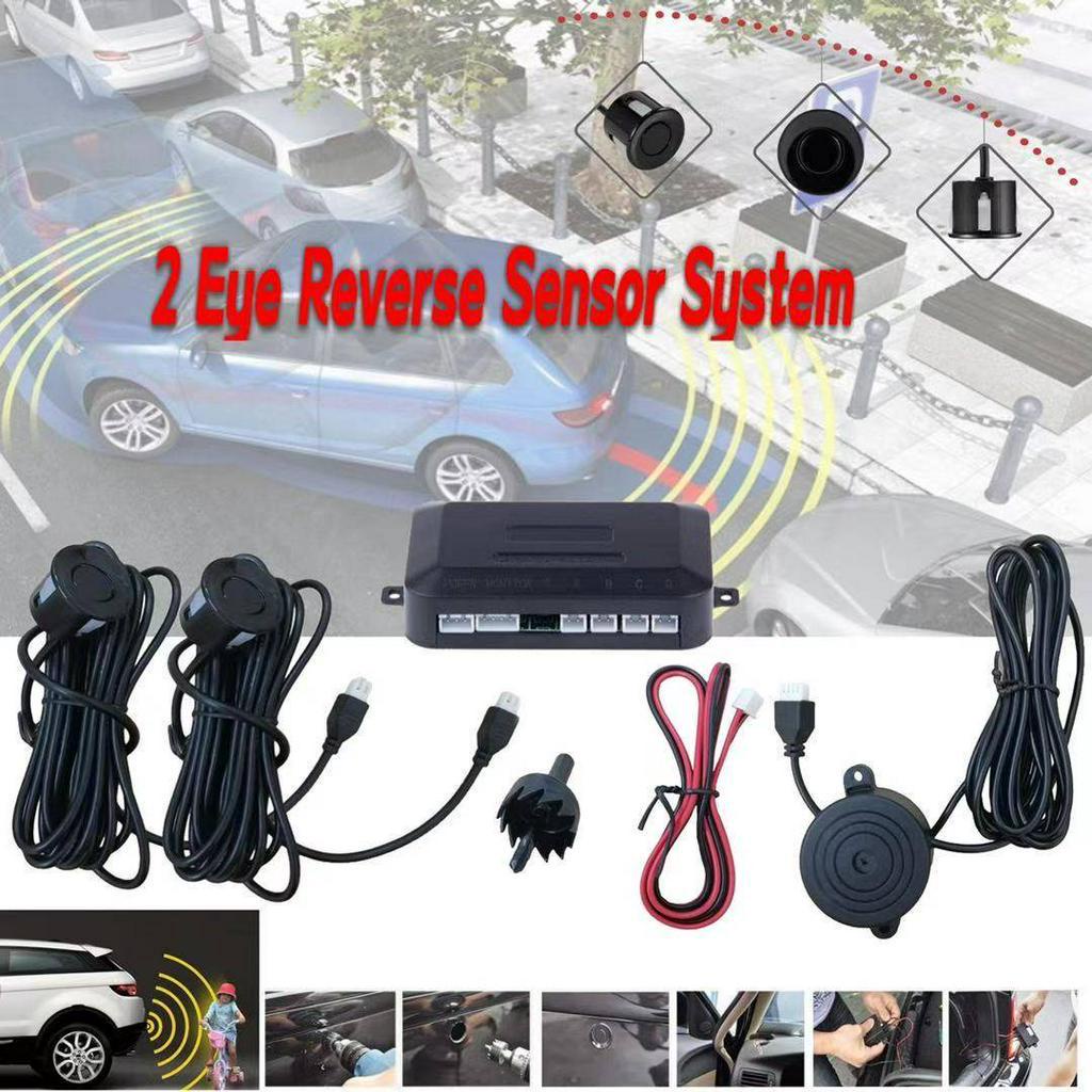 Universal Car parking sensor system 2 eye reverse accurate detection ...