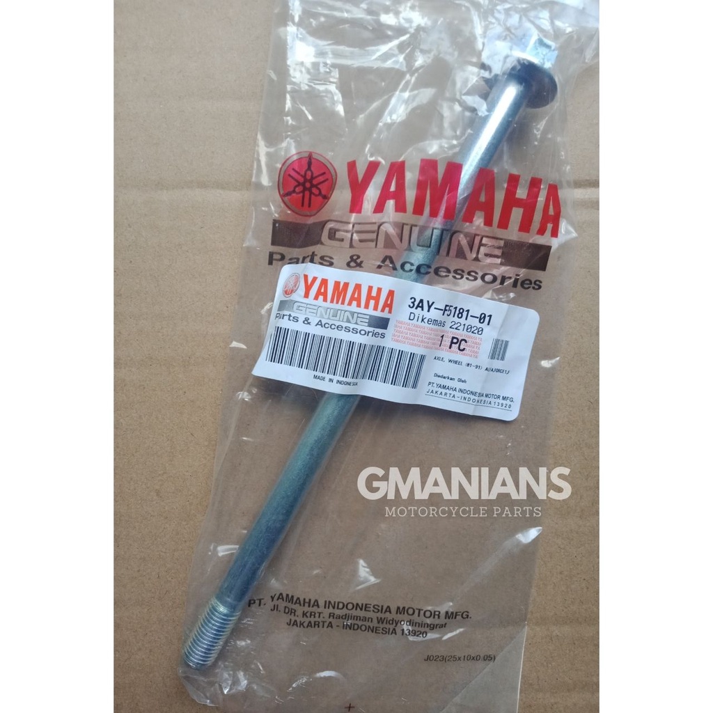 GENUINE FRONT AXLE MIO I 125/ SNIPER 3AY-F5181-01 | Shopee Philippines