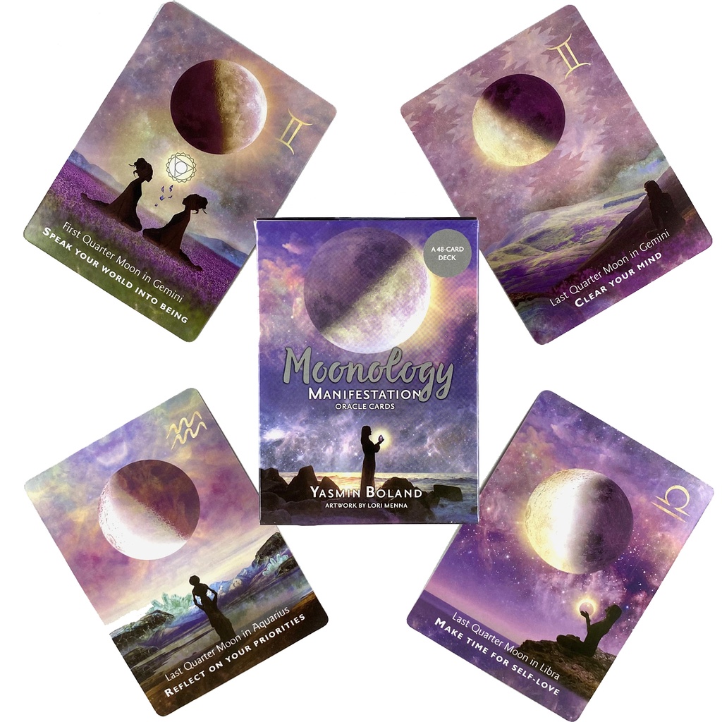 Moonology Manifestation Oracle Cards Leisure Tarot Deck With PDF ...