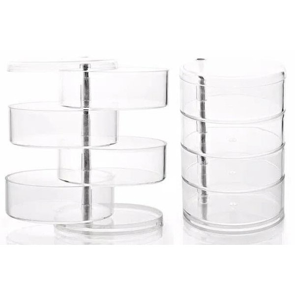 Round Rotating Rack 4 Tiers for Jewelry and Accessories - Round ...