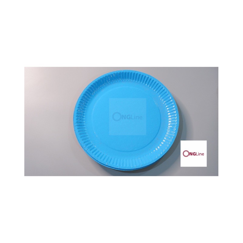 100 pcs | 9” Paper Plate Silver or White Laminated | Party Supplies ...