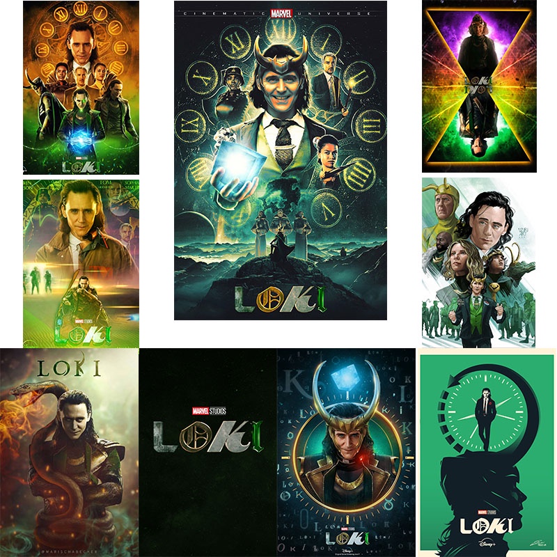 Tom Hiddleston LOKI Poster Movie TV Show star Propaganda classic Poster ...