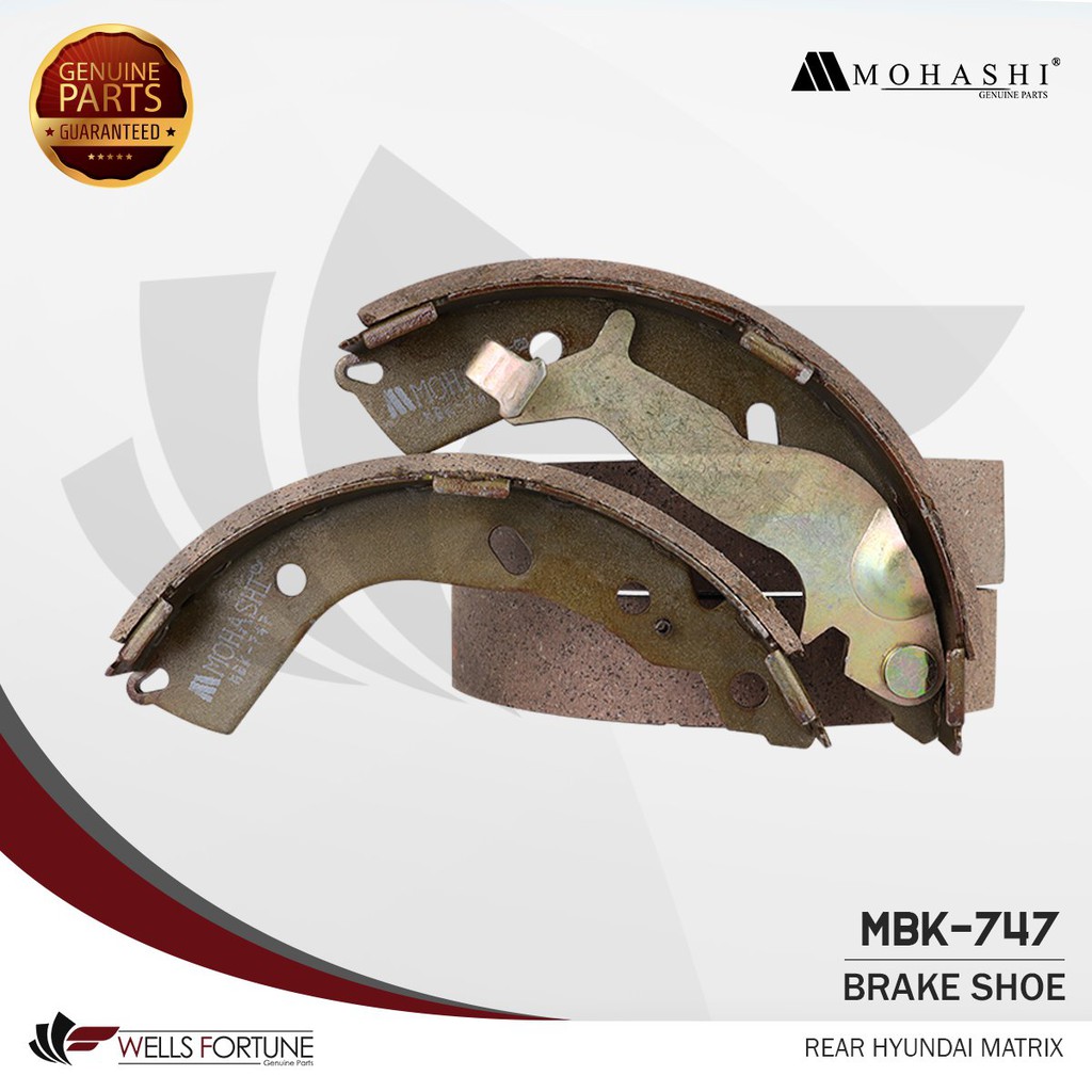 HYUNDAI MATRIX / GETZ REAR MOHASHI BRAKE SHOE (4PCS) | Shopee Philippines