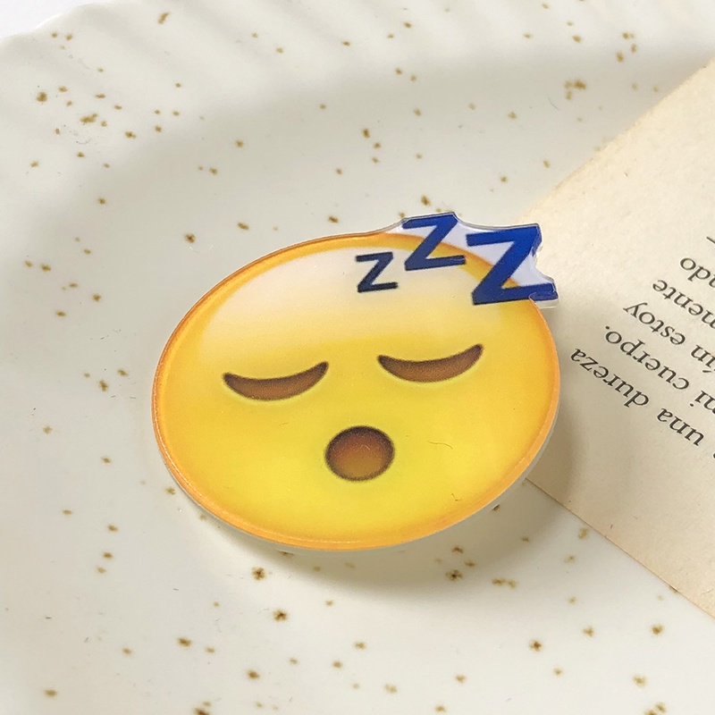 Funny Hair Clip Network Emoji hairpin Side Clip Water Drop Bangs ...
