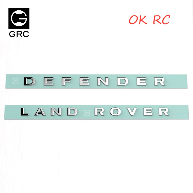 RC Car GRC Traxxasrc LAND ROVER DEFENDER Metallic Vehicle Logo Labeling ...