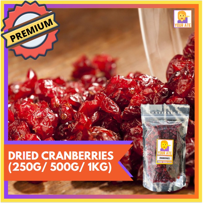 Your Ate - Dried Cranberries (250g/500g/1kg) | Shopee Philippines