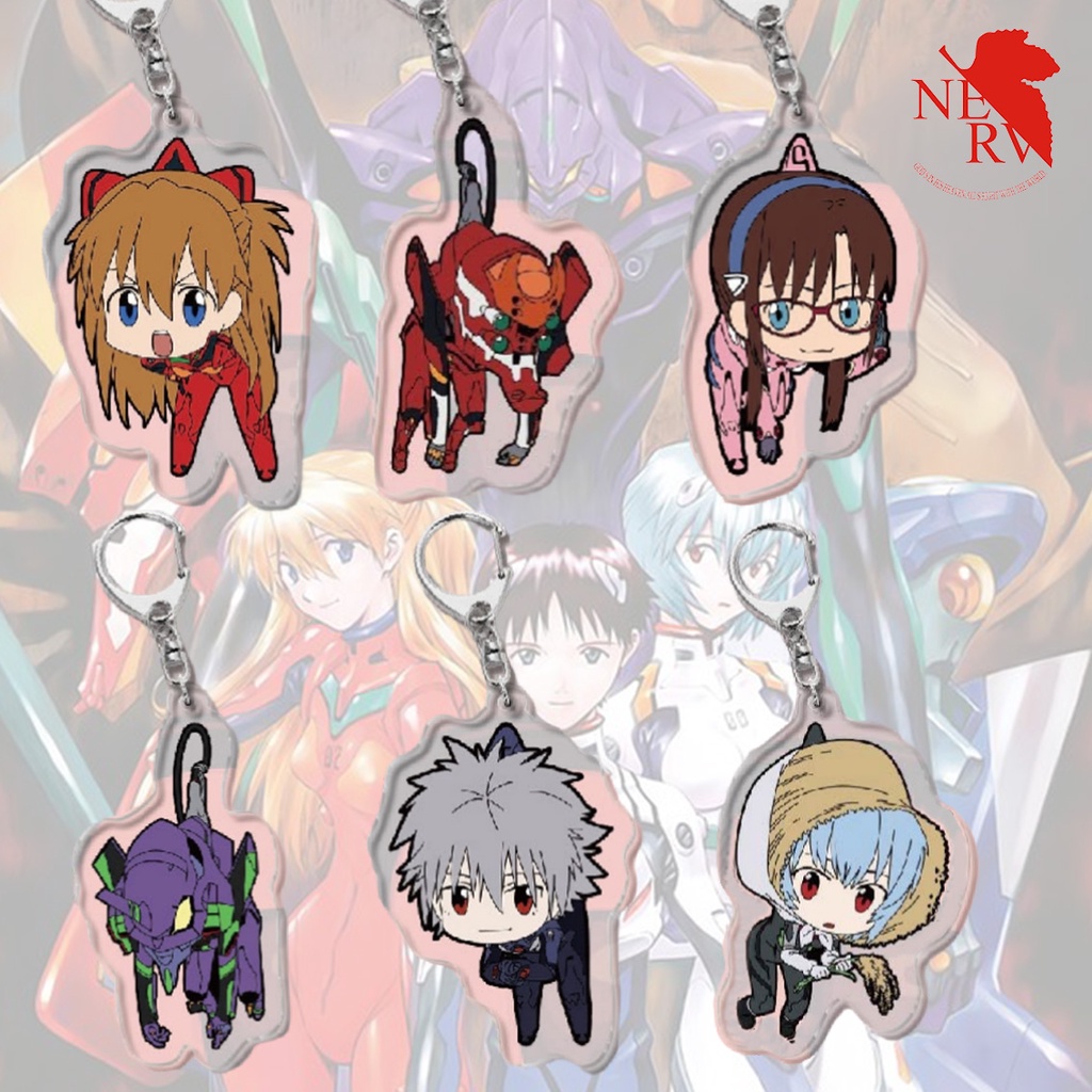 UNI.FUN Japanese Anime Neon Genesis Evangelion EVA NGE acrylic keychain ...