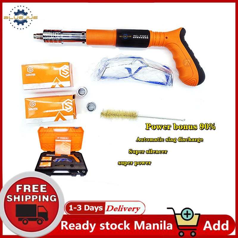 BLUEJUE Chipping Nail Gun Rivet Tool Concrete Tufting Gun Tacker ...