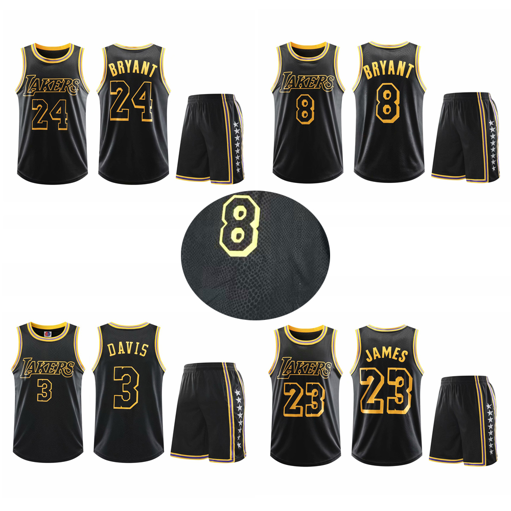 Los Angeles Lakers Anniversary Black Mamba Kobe Jersey Serpentine ...