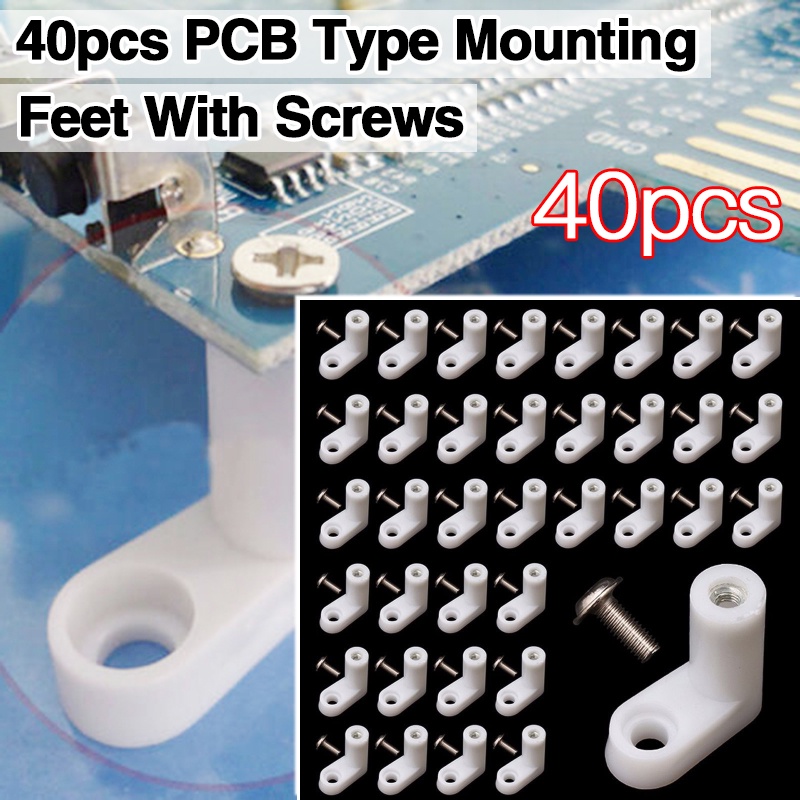 40PcsL Type motherboard PCB Mounting Feet with Screw Arcade Game Board ...