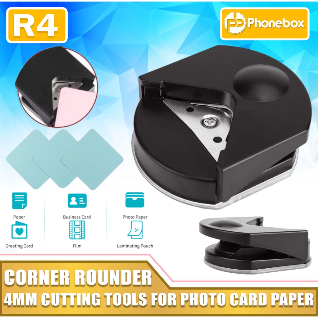 R4 Corner Puncher for Photo, Card, Paper; 4mm Corner Cutter Rounder ...