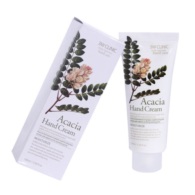 3W CLINIC ACACIA MOISTURIZING HAND CREAM Exp Dec 2022 | Shopee Philippines
