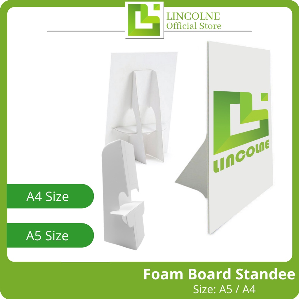 LINCOLNE Foam Board / PVC Board Table Standee Butterfly Stand | Shopee ...