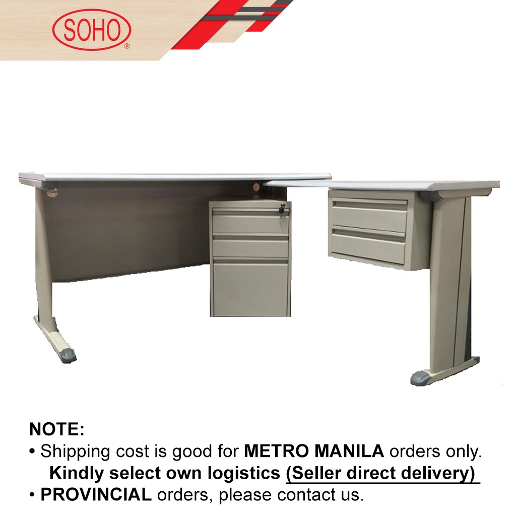 SOHO Denmark L-Type Office Desk | Shopee Philippines