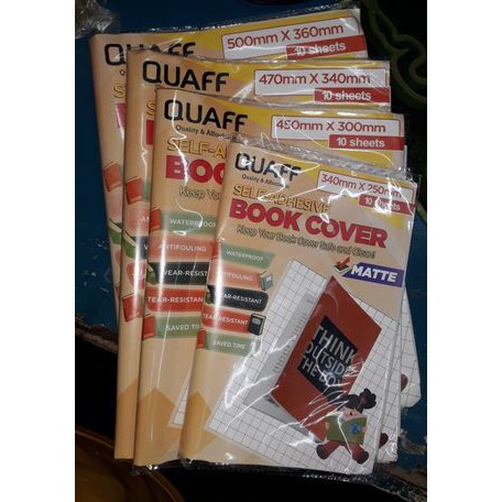 QUAFF BOOK Cover ( Plain ) | Shopee Philippines
