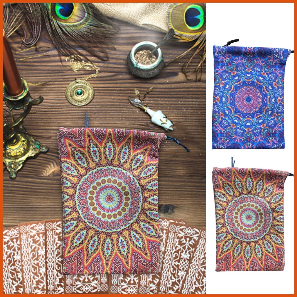 Tarot Bag Jewelry Pouch Tarot Card Bag Novel Tarot Card & Dice Storage ...