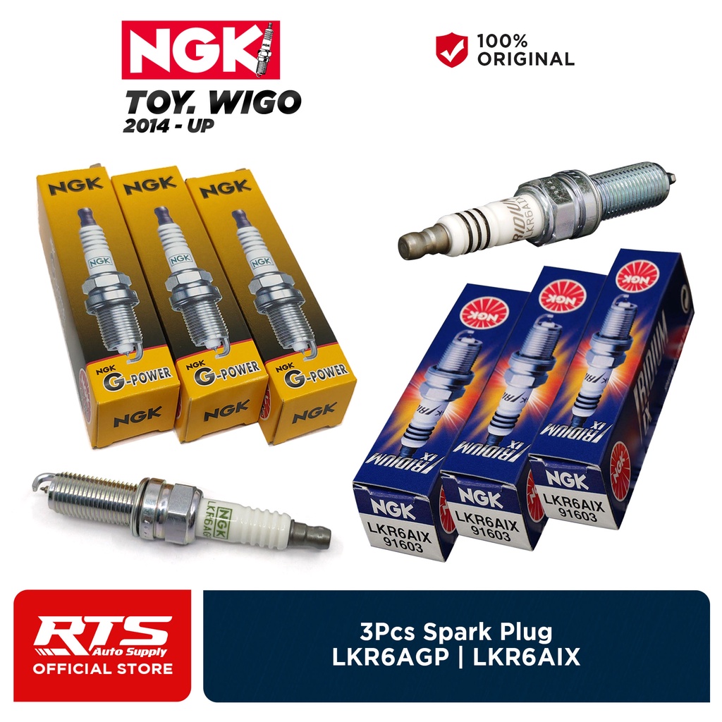 Ngk Platinum Lkr6agp / Iridium Ix Lkr6aix Spark Plug For Toyota Wigo ...