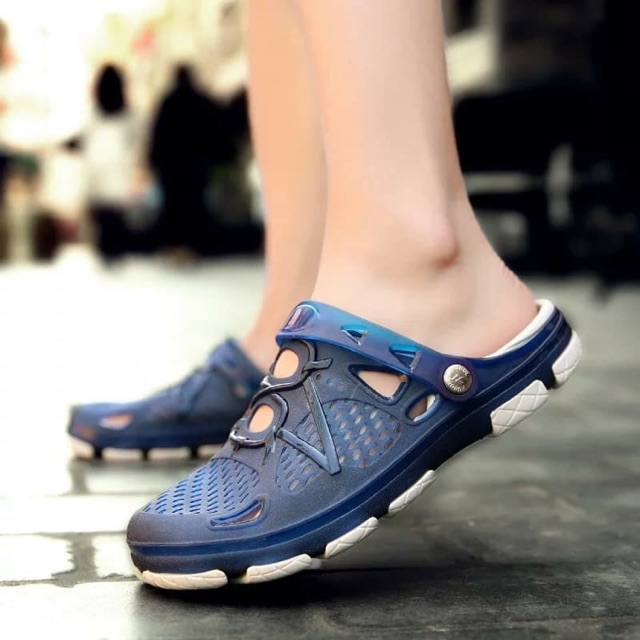 FJ Summer Men Breathable Sandals Beach Waterproof Rubber Jelly Outdoor ...
