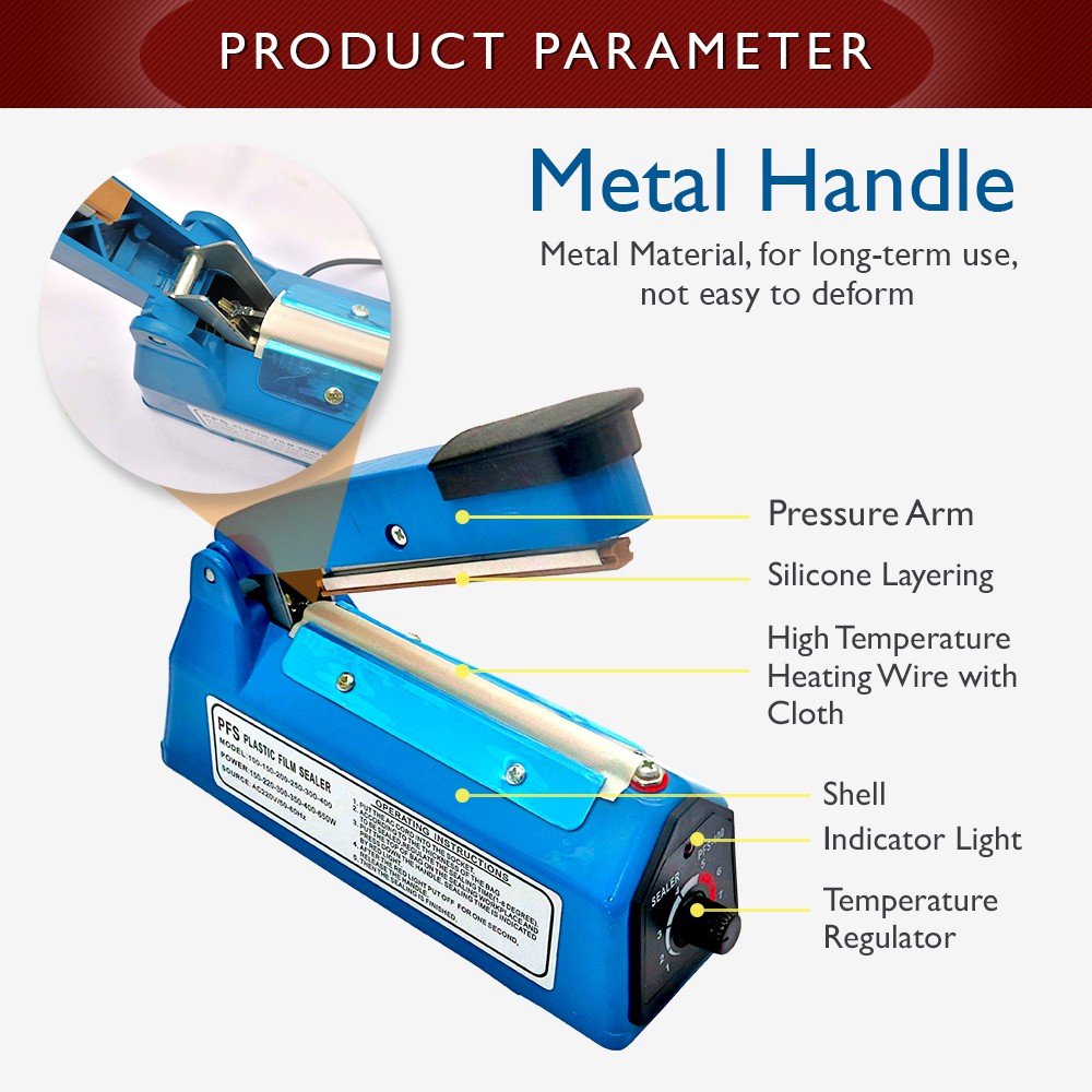 Plastic Impulse Sealer Machine || Impulse Sealer Machine 400mm || 300mm ...