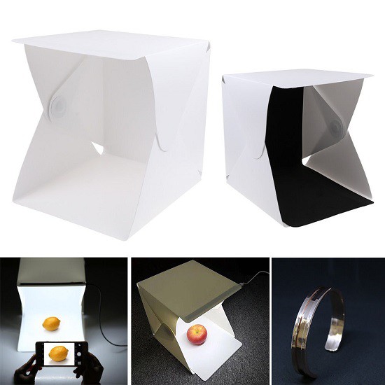 White Light Room Photo Studio Photography LED Lighting Tent Kit ...