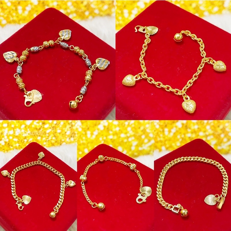 Children's HAND CHAIN, BABY COP 916 (bangkok gold / Korean gold 24k ...