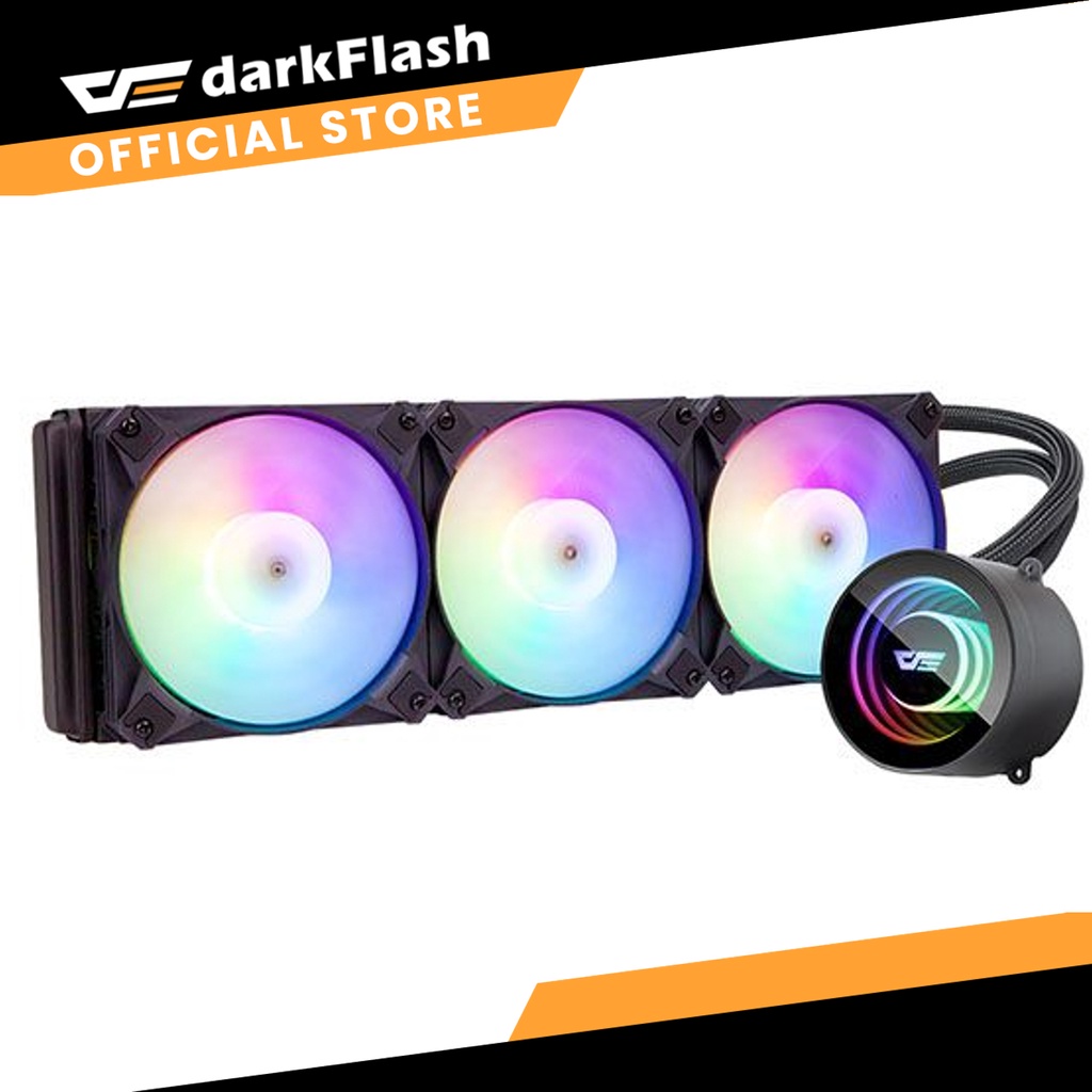 darkFlash Twister DX-360 (Black) ARGB All-in-one 360mm LIQUID CPU Cooler | Shopee Philippines