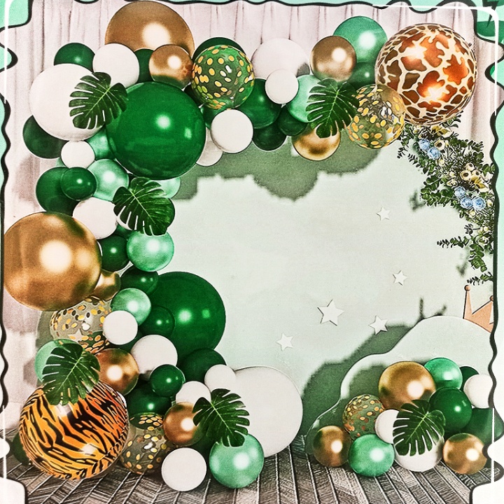 94 pcs Safari Jungle theme party Safari Jungle DIY Balloon Garland Arch ...