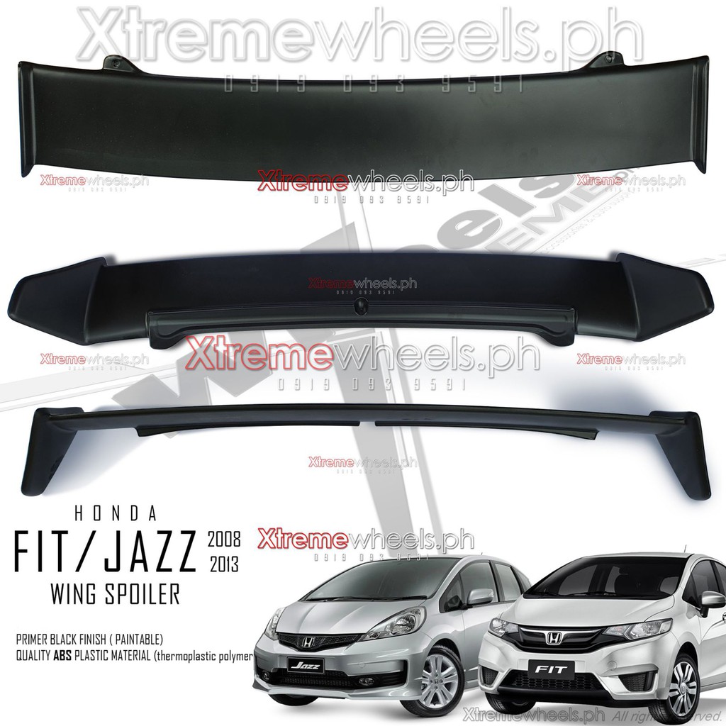 Honda Jazz 2007-2013 Oem Thailand Made Spoon Type No Paint Rear Spoiler ...