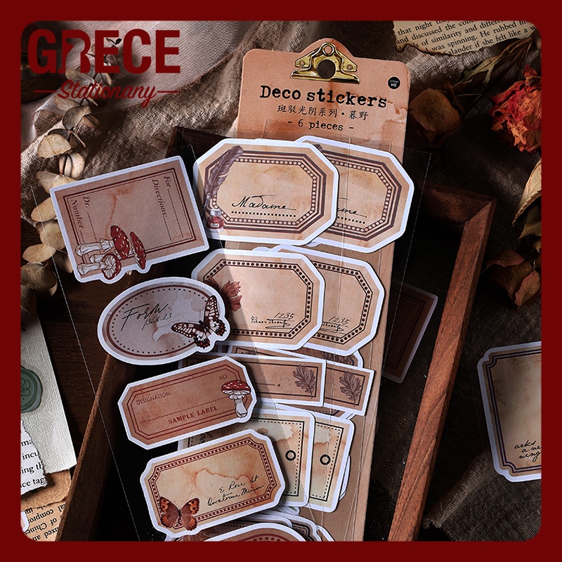 Infeel.Me sticker pack mottled time series retro border hand account ...