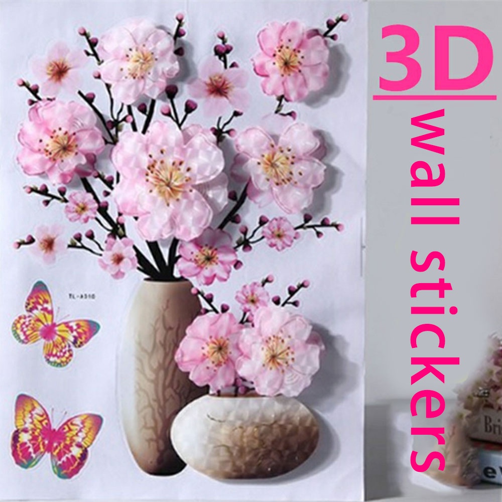 3D Wall Sticker refrigerator sticker bedroom stickers 3D simulation ...