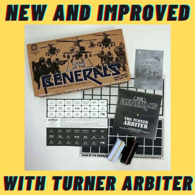 GAME OF THE GENERALS AUTHENTIC with Arbiter, Boardgame, Brown box ...