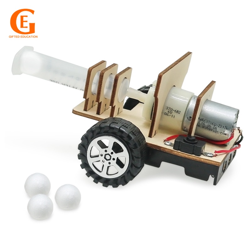 GIFTED EDUCATION Electric Pneumatic Cannon Foam Ball Launcher DIY Model ...