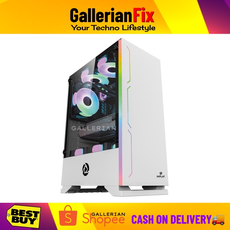 INPLAY ESPORTS 03 WHITE CASE DESKTOP CASING CPU | Shopee Philippines