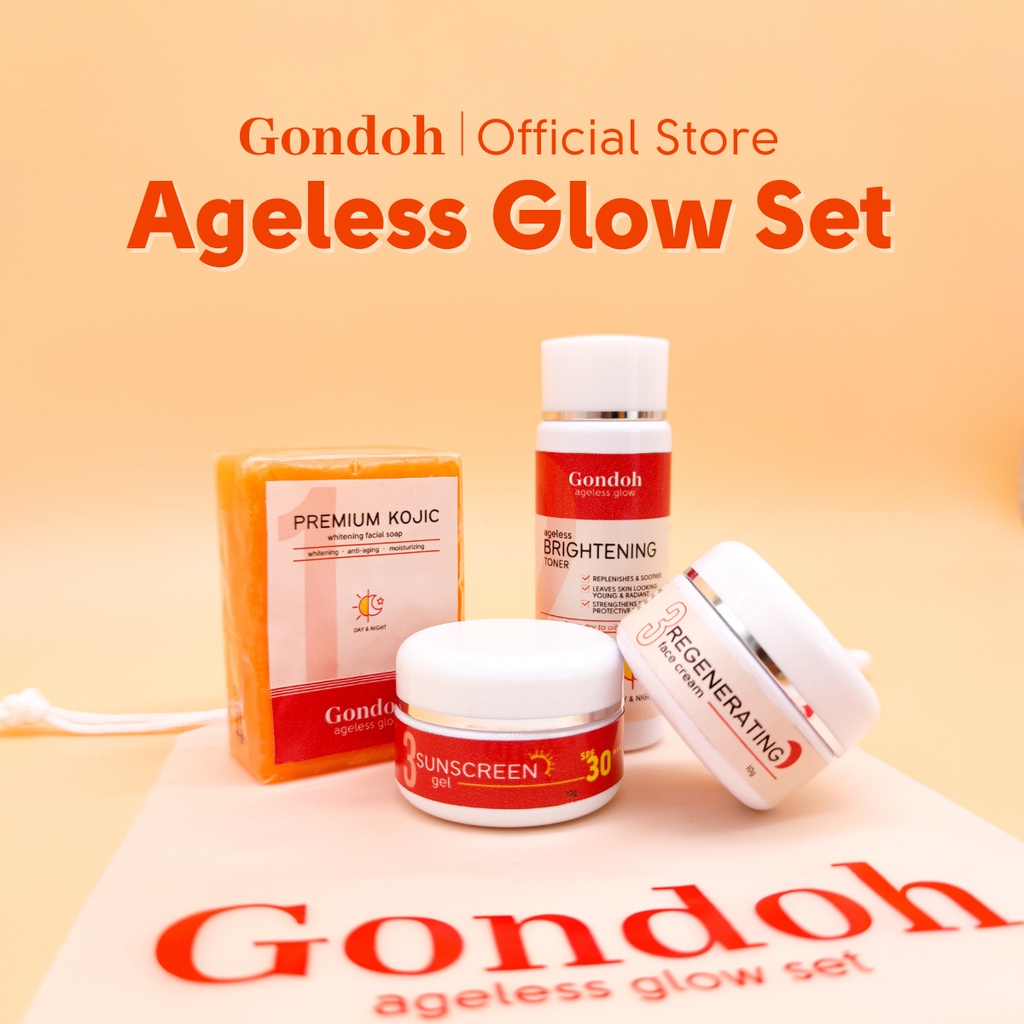 Gondoh Ageless Glow Anti Aging Set - Melasma, Pimples, Wrinkles ...
