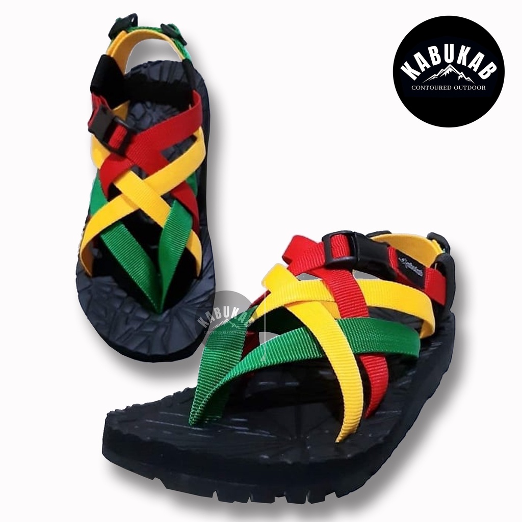 Rasta Starcross Sandals (Original Design By: KABUKAB) | Shopee Philippines