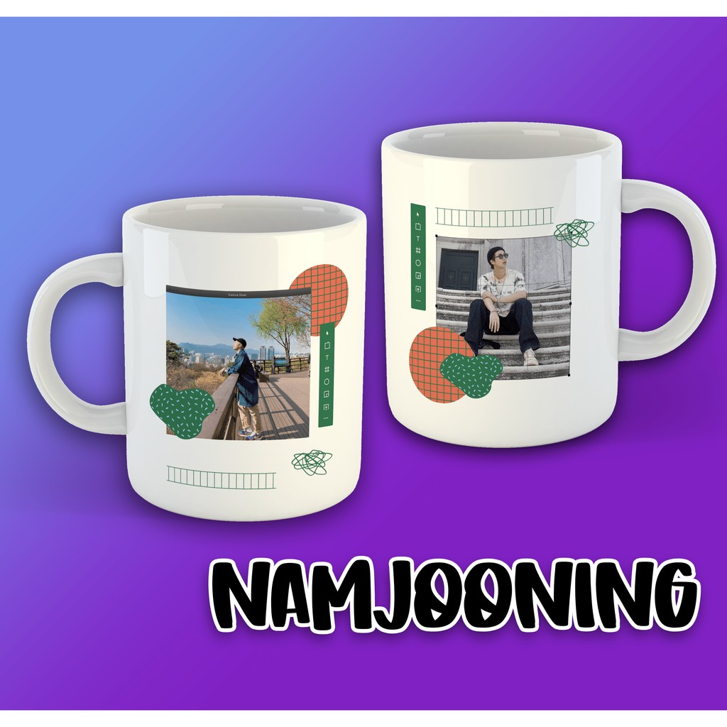 BTS RM (KIM NAMJOON) NAMJOONING Cute MUG (Collectible Merchandise ...