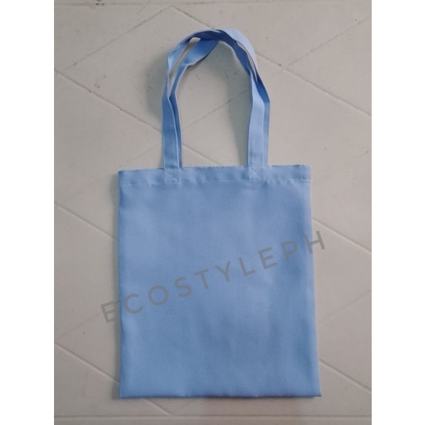 LIGHT BLUE TOTE BAG (OXFORD FABRIC) PLAIN Ecostyleph | Shopee Philippines
