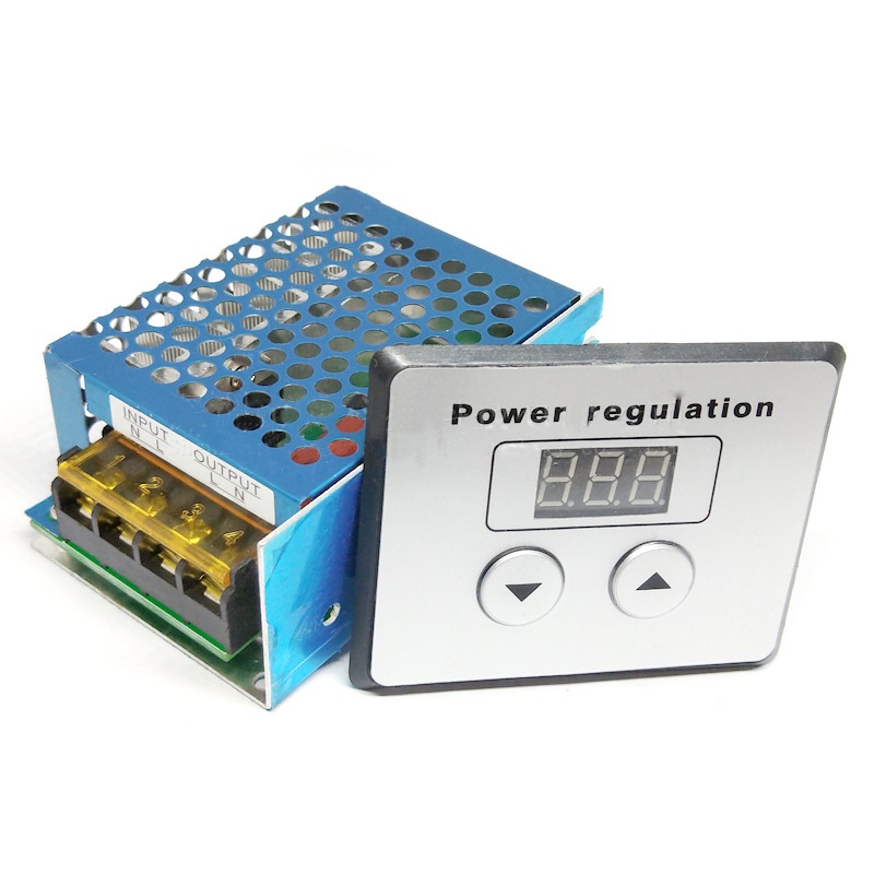 4000W 220V AC SCR Stable silicon control Power Electronic Voltage Regulator Dimmer Electric ...