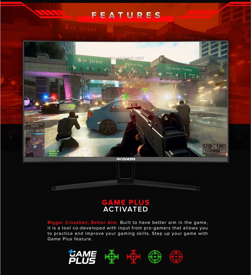 Avision 27inch 165Hz 1920x1080 16:9 (MPRT 1ms) Full HD Curved 1500R ...