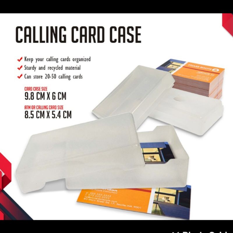 CALLING CARD CASE BOX CASE 50PCS. | Shopee Philippines
